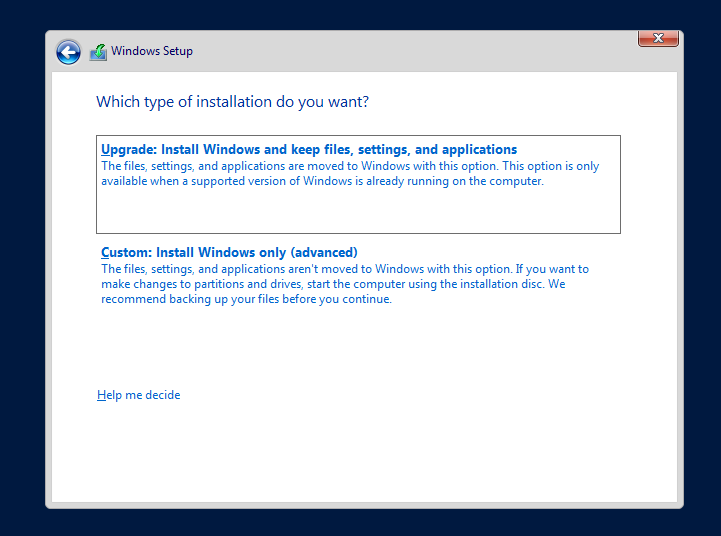 Windows Server 2016 : Install : Server World